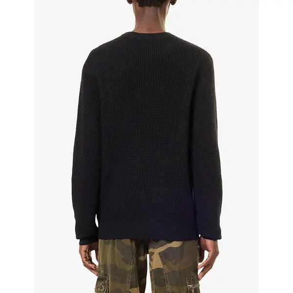 ICECREAM Gothic Logo-print Waffle Knit Top