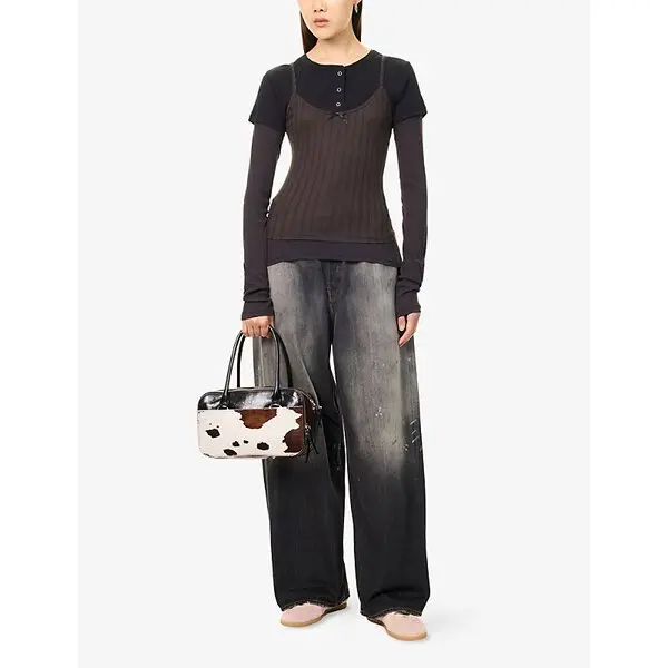 Acne Studios Ersilia Double-layered Jersey Top