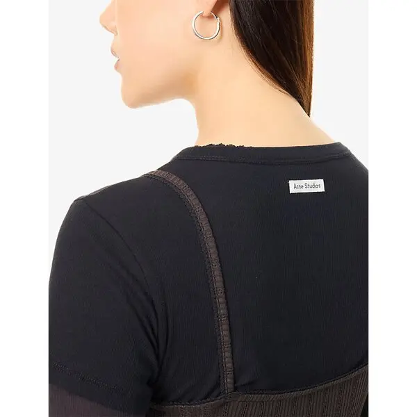 Acne Studios Ersilia Double-layered Jersey Top