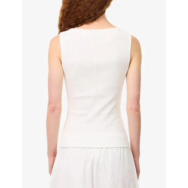 Dissh Amara Rib-knit Cotton-blend Tank Top