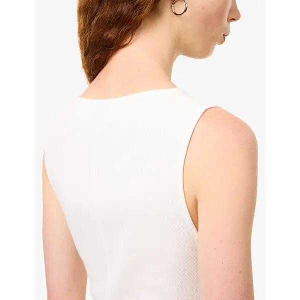 Dissh Amara Rib-knit Cotton-blend Tank Top