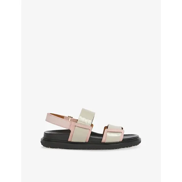 Marni Fussbett Patent-leather Sandals