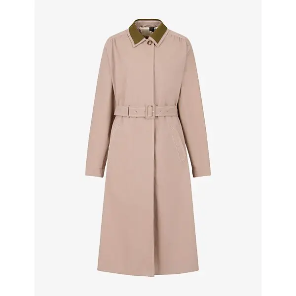 Marni Contrast-collar Cotton-blend Trench Coat - 00w25