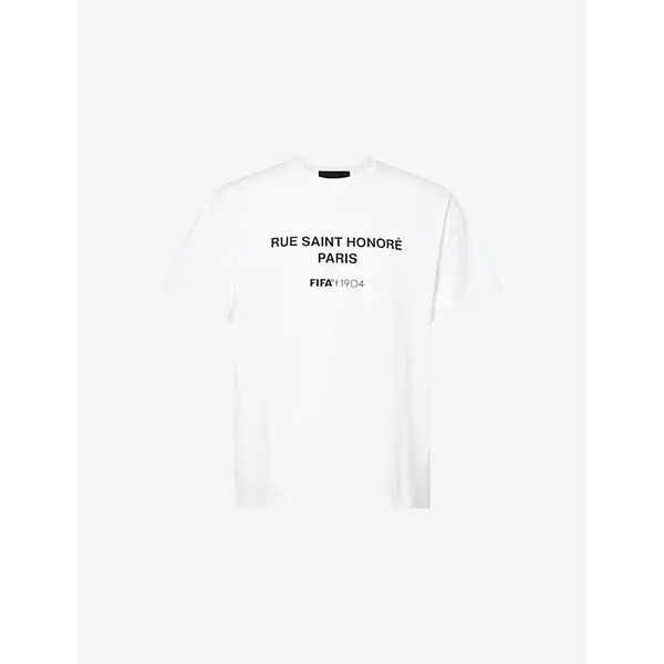 FIFA 1904 Stacked Logo-print Cotton-blend T-shirt