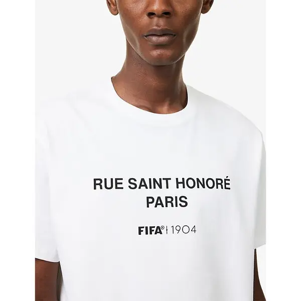 FIFA 1904 Stacked Logo-print Cotton-blend T-shirt
