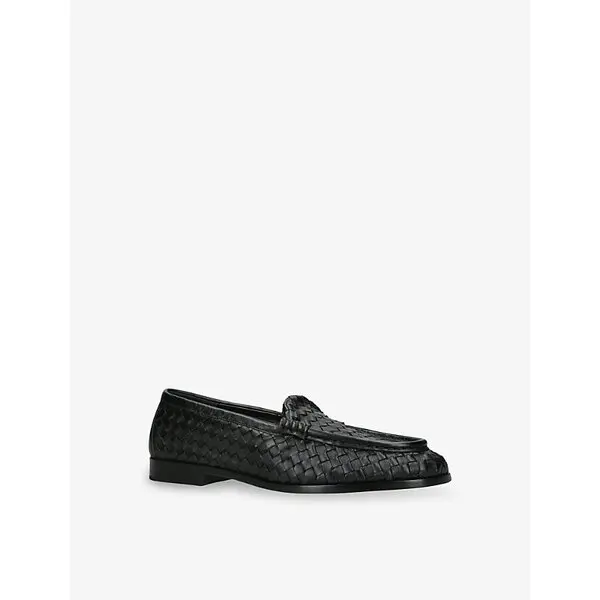 Bottega Veneta Silenzio Leather Loafers