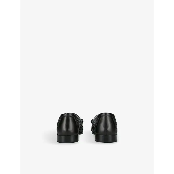 Bottega Veneta Silenzio Leather Loafers