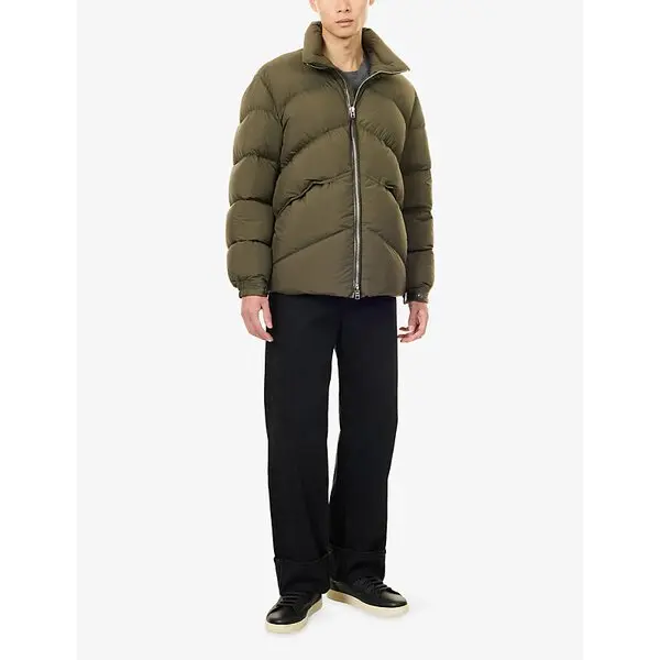 TOM FORD High-neck Down Puffer Jacket - Teak