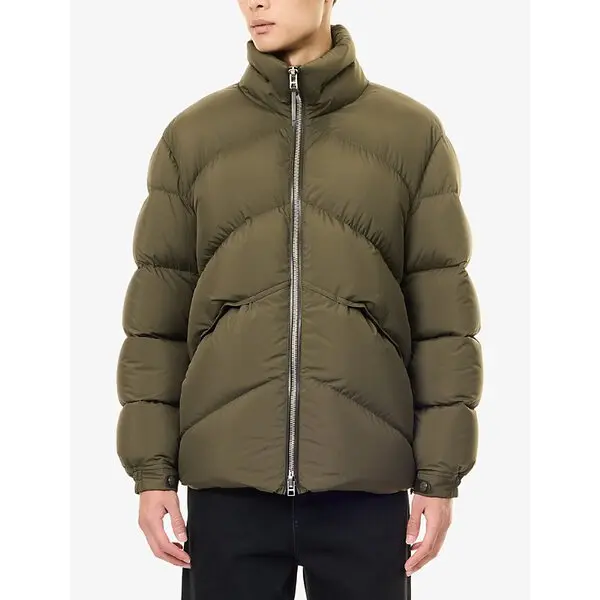 TOM FORD High-neck Down Puffer Jacket - Teak
