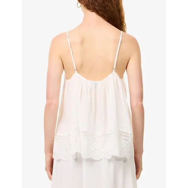 Dissh Elisa Lace-trim Cotton Top