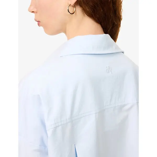 Dissh Rhea 2.0 Oversized Cotton Shirt - Ice Blue
