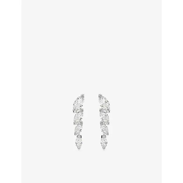 SWAROVSKI Mesmera Rhodium-plated And Cubic Zirconia Earrings - Silver