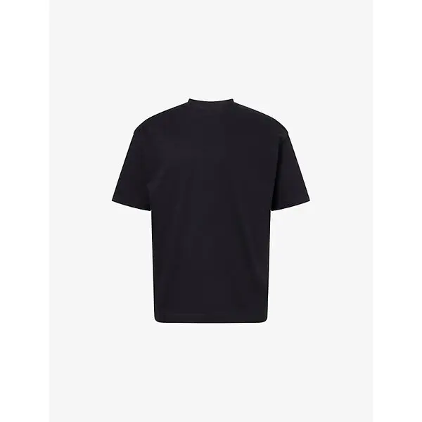 ARNE Relaxed-fit Crew-neck Cotton T-shirt - Black