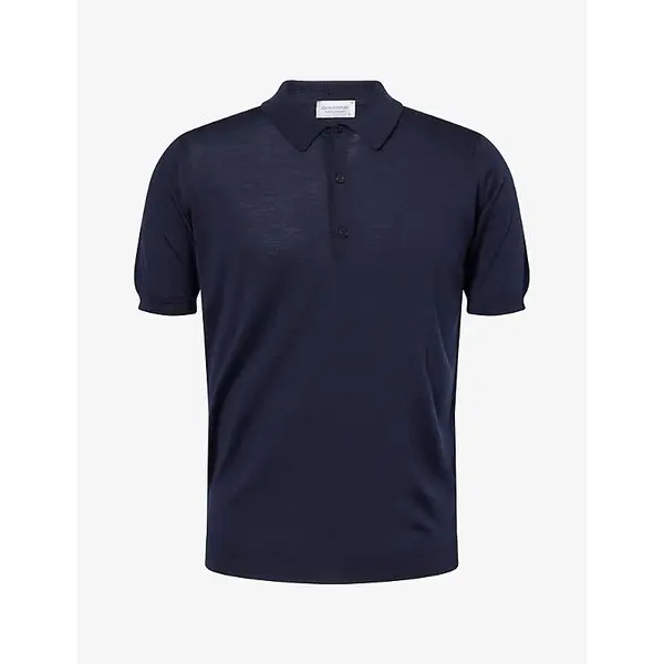 John Smedley Short-sleeve Merino-wool Polo Shirt