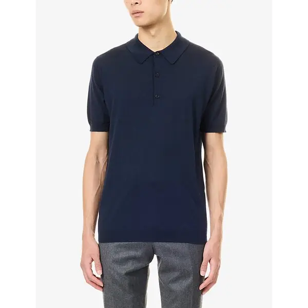 John Smedley Short-sleeve Merino-wool Polo Shirt