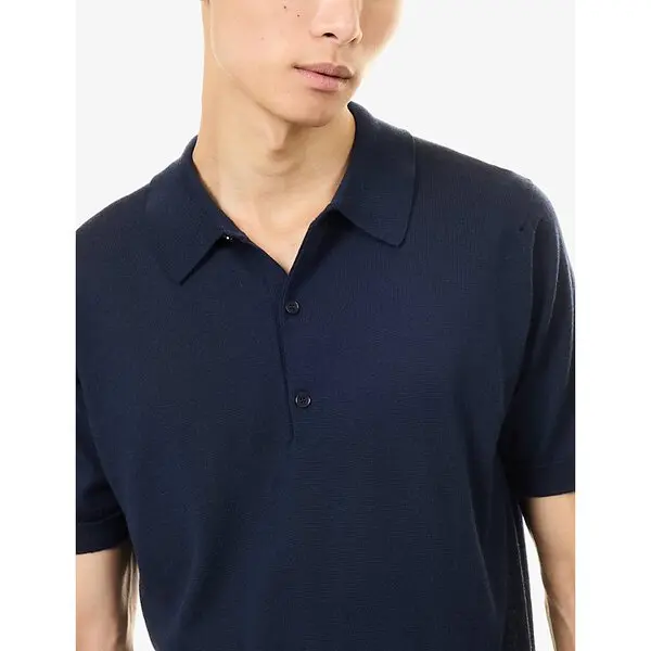 John Smedley Short-sleeve Merino-wool Polo Shirt