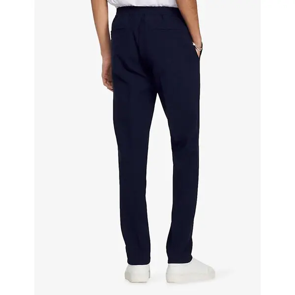 Sandro Tapered-leg Mid-rise Jersey Trousers