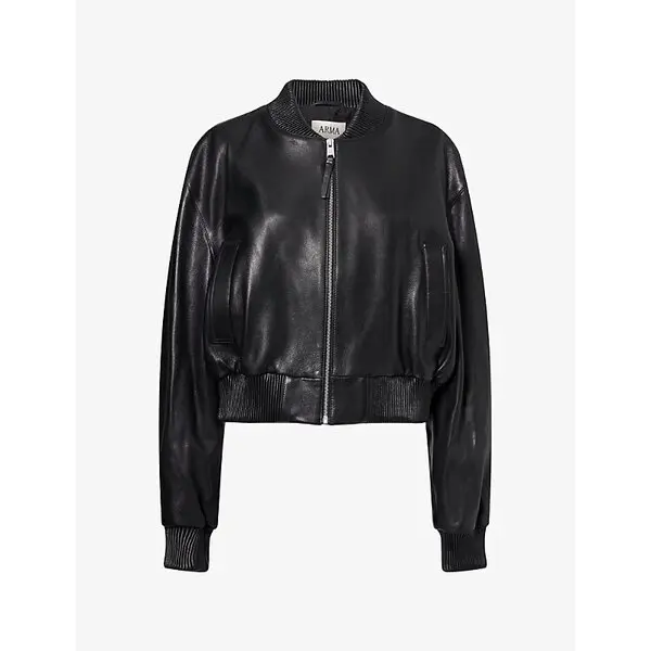 ARMA Leather Bomber Jacket