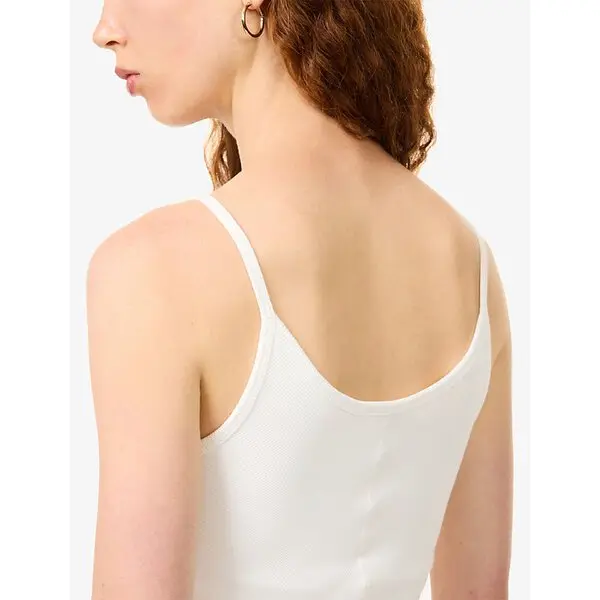 Dissh Georgina Scoop-neck Cotton-blend Tank Top