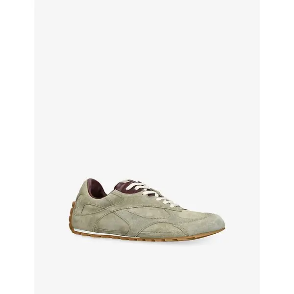 Bottega Veneta Orbit Flash Suede Lace-up Trainers