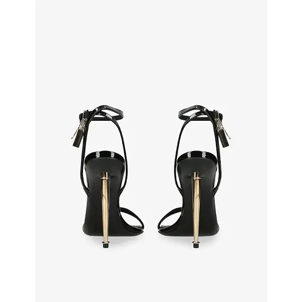 TOM FORD Padlock 105 Patent Leather Heeled Sandals