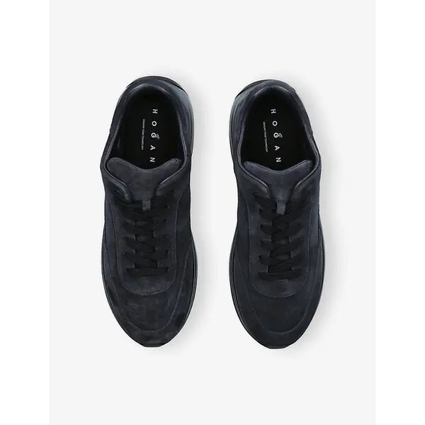 Hogan Allacciato Suede And Leather Trainers