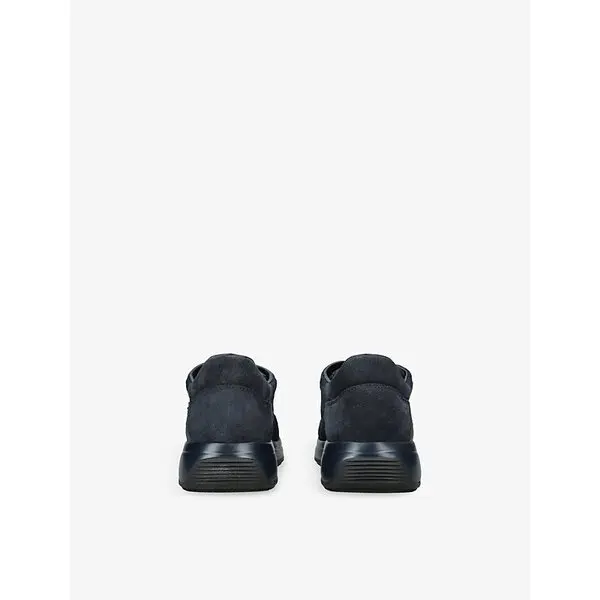 Hogan Allacciato Suede And Leather Trainers