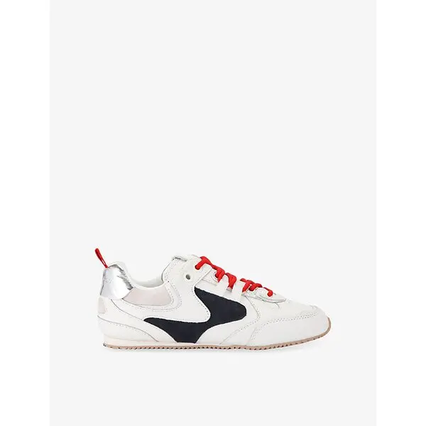 Kurt Geiger K Slim Runner Leather Trainers - White/oth