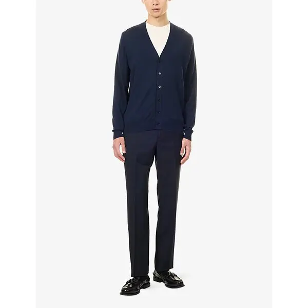 John Smedley Long-sleeve Merino-wool Cardigan