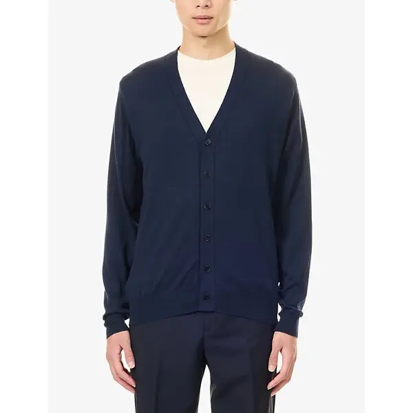 John Smedley Long-sleeve Merino-wool Cardigan