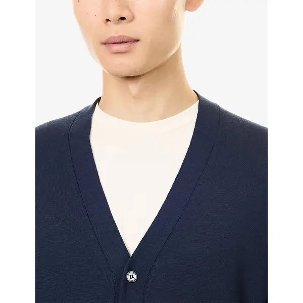 John Smedley Long-sleeve Merino-wool Cardigan