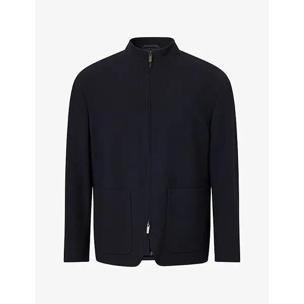 Giorgio Armani Tonal Stripe Virgin Wool Jacket