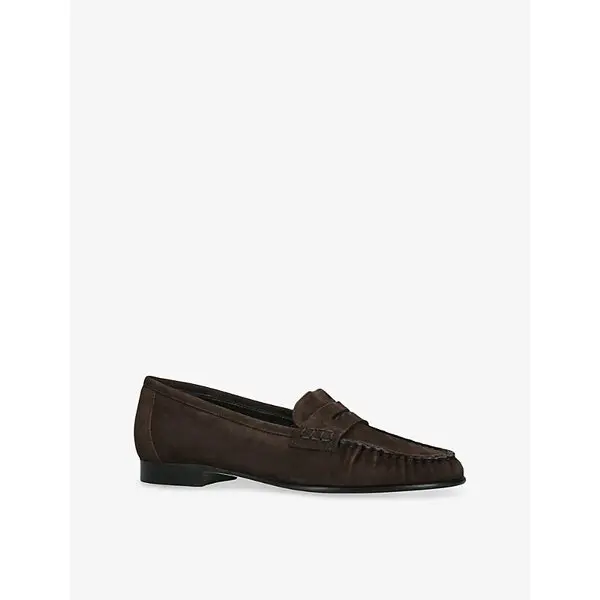 AeydĒ Aldous Suede Loafers - Dark Brown