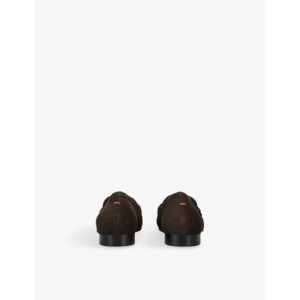 AeydĒ Aldous Suede Loafers - Dark Brown