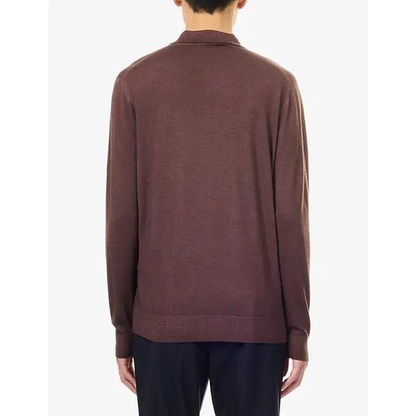 Corneliani Open-collar Virgin-wool Polo Jumper
