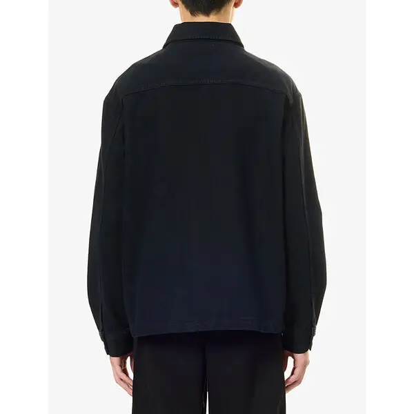 FRAME Patch-pocket Relaxed-fit Denim Overshirt