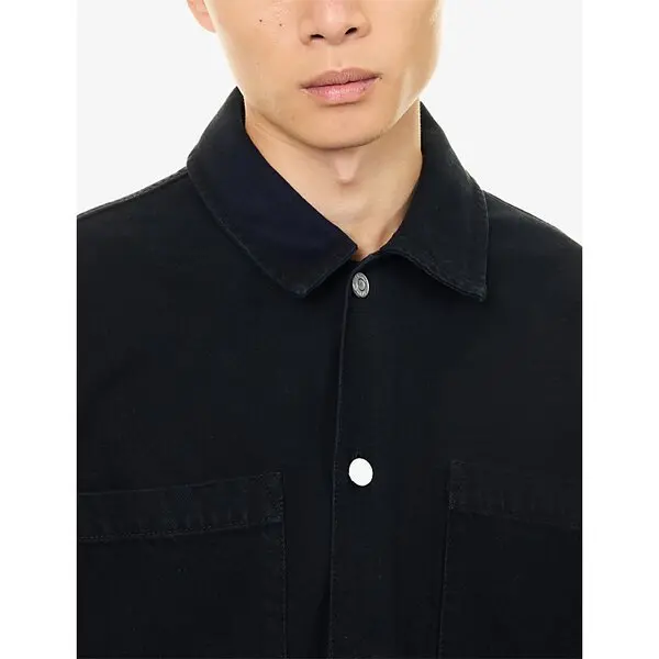 FRAME Patch-pocket Relaxed-fit Denim Overshirt