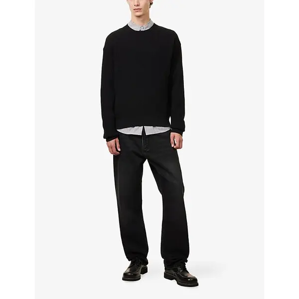 Studio Nicholson Crew-neck Rib-knit Cotton Jumpers