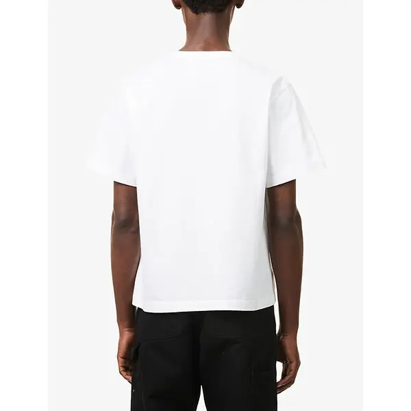 THAMES Logo-print Embroidered Cotton T-shirt