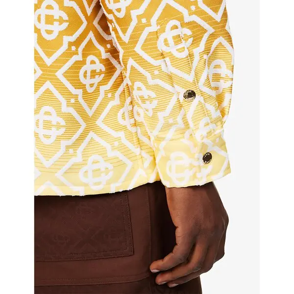 Casablanca Gradient Monogram-print Cotton-blend Shacket