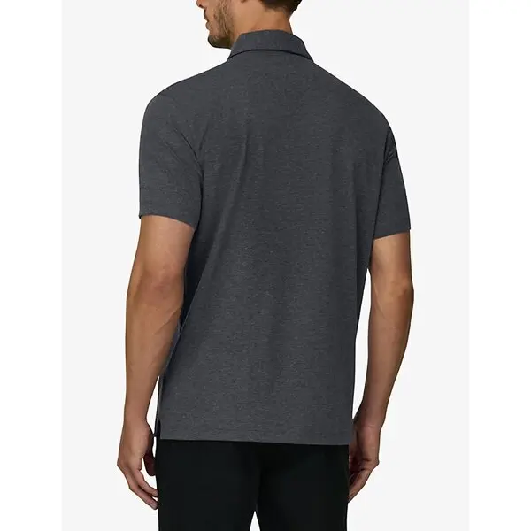 Boggi Milano Regular-fit Short-sleeve Stretch Cotton-blend Polo
