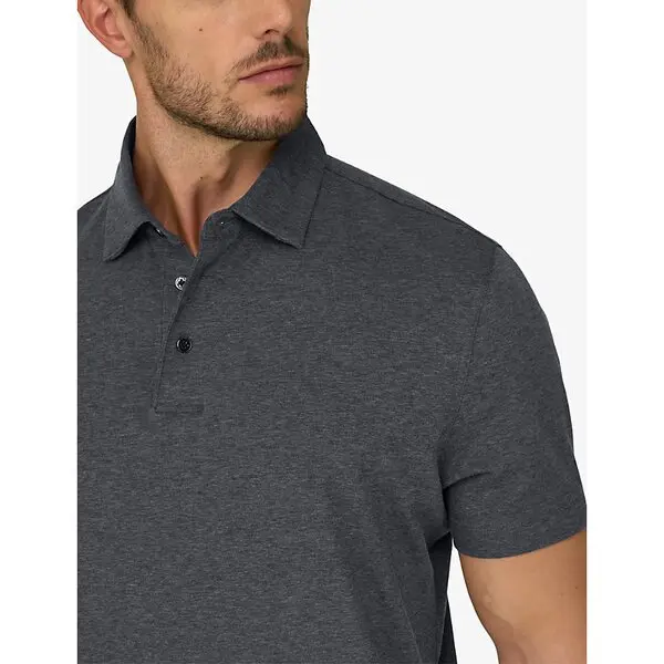 Boggi Milano Regular-fit Short-sleeve Stretch Cotton-blend Polo