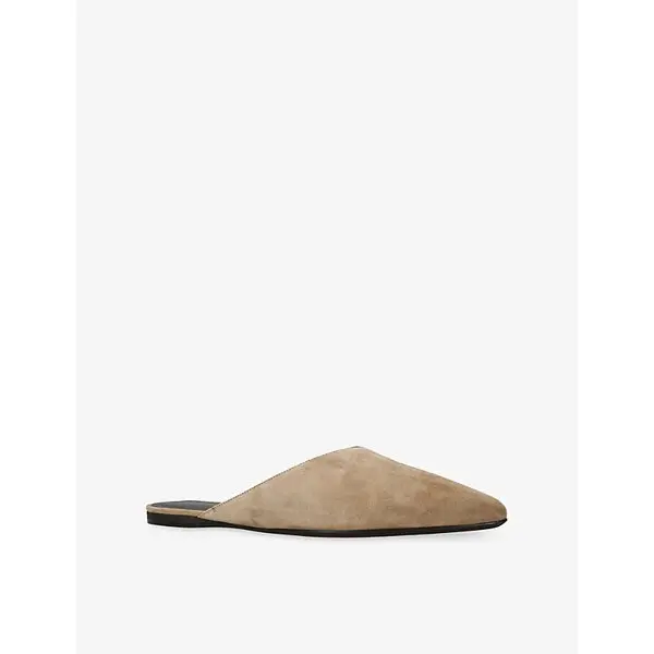 HERBERT LEVINE Suede Mule Slippers