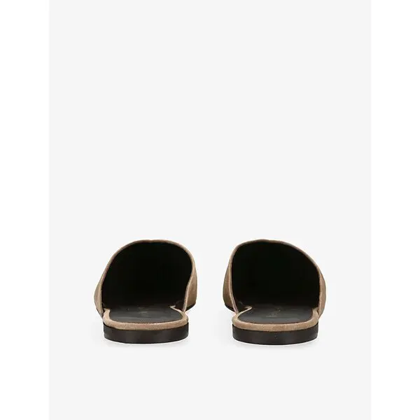 HERBERT LEVINE Suede Mule Slippers