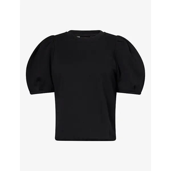 ME+EM Puffed-sleeve Cotton And Modal T-shirt