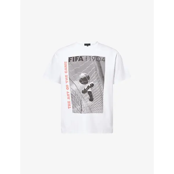 FIFA 1904 Goal Post Graphic-print Cotton T-shirt