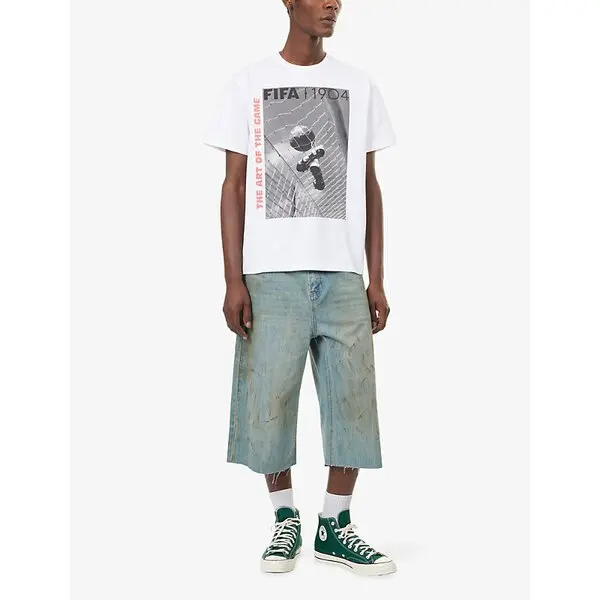 FIFA 1904 Goal Post Graphic-print Cotton T-shirt