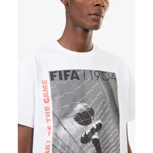 FIFA 1904 Goal Post Graphic-print Cotton T-shirt