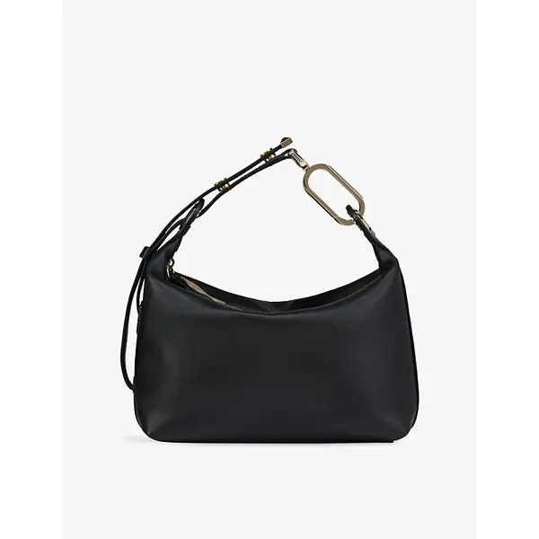 CHRISTIAN LOUBOUTIN Flo Leather Pouch Bag - Black