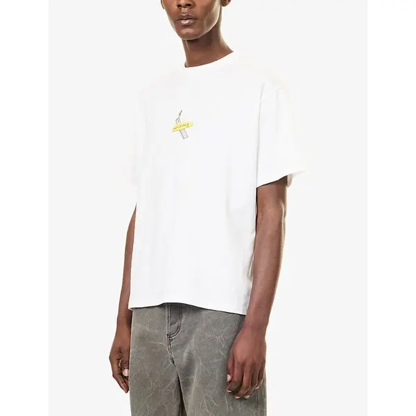 NOT BORING Boredome Evac Graphic-print Cotton T-shirt